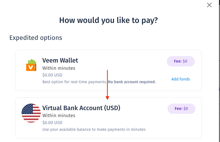 How to Send Payments Using the Veem Virtual Bank